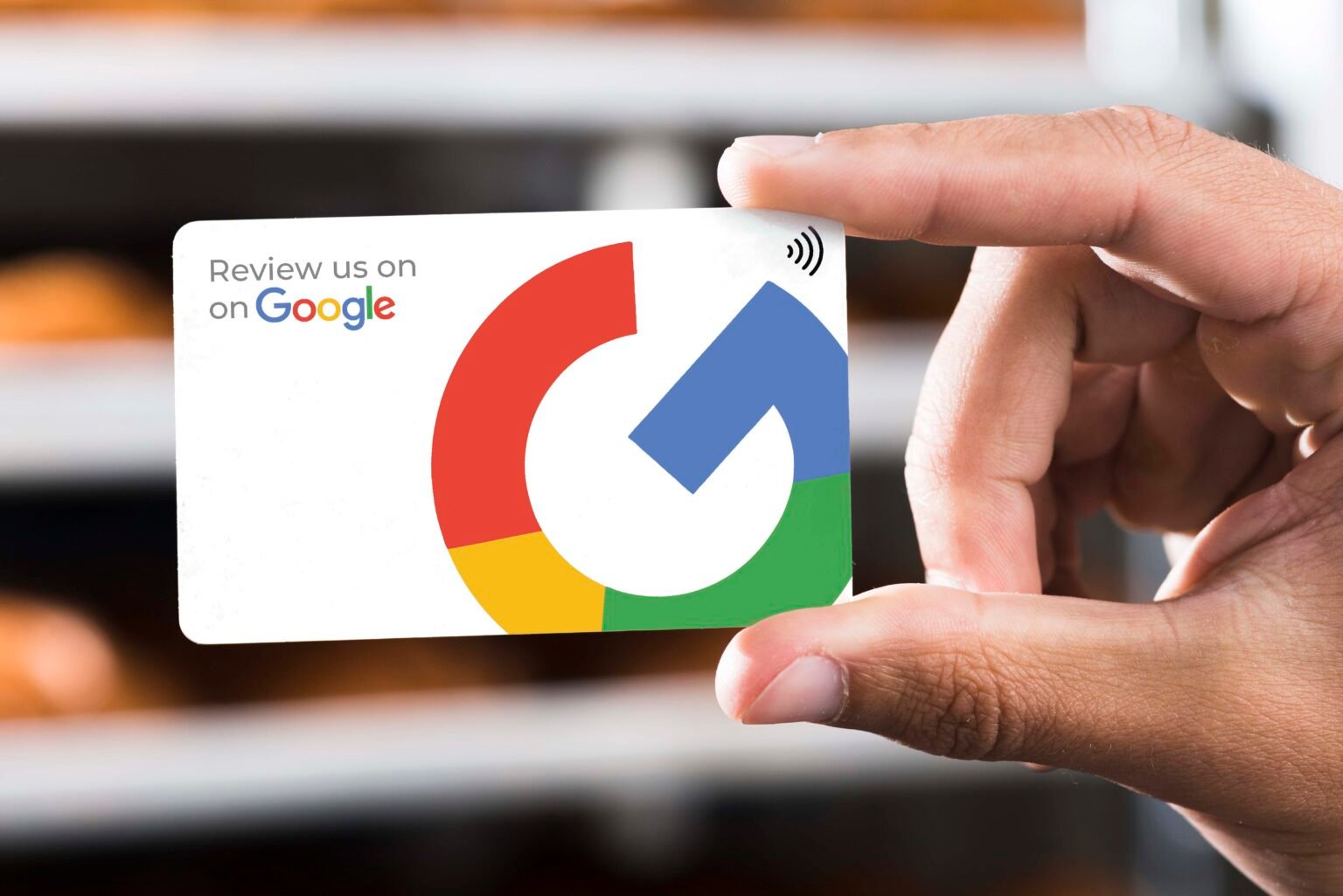 Google Review Business Card with Google Review NFC and QR Code ...