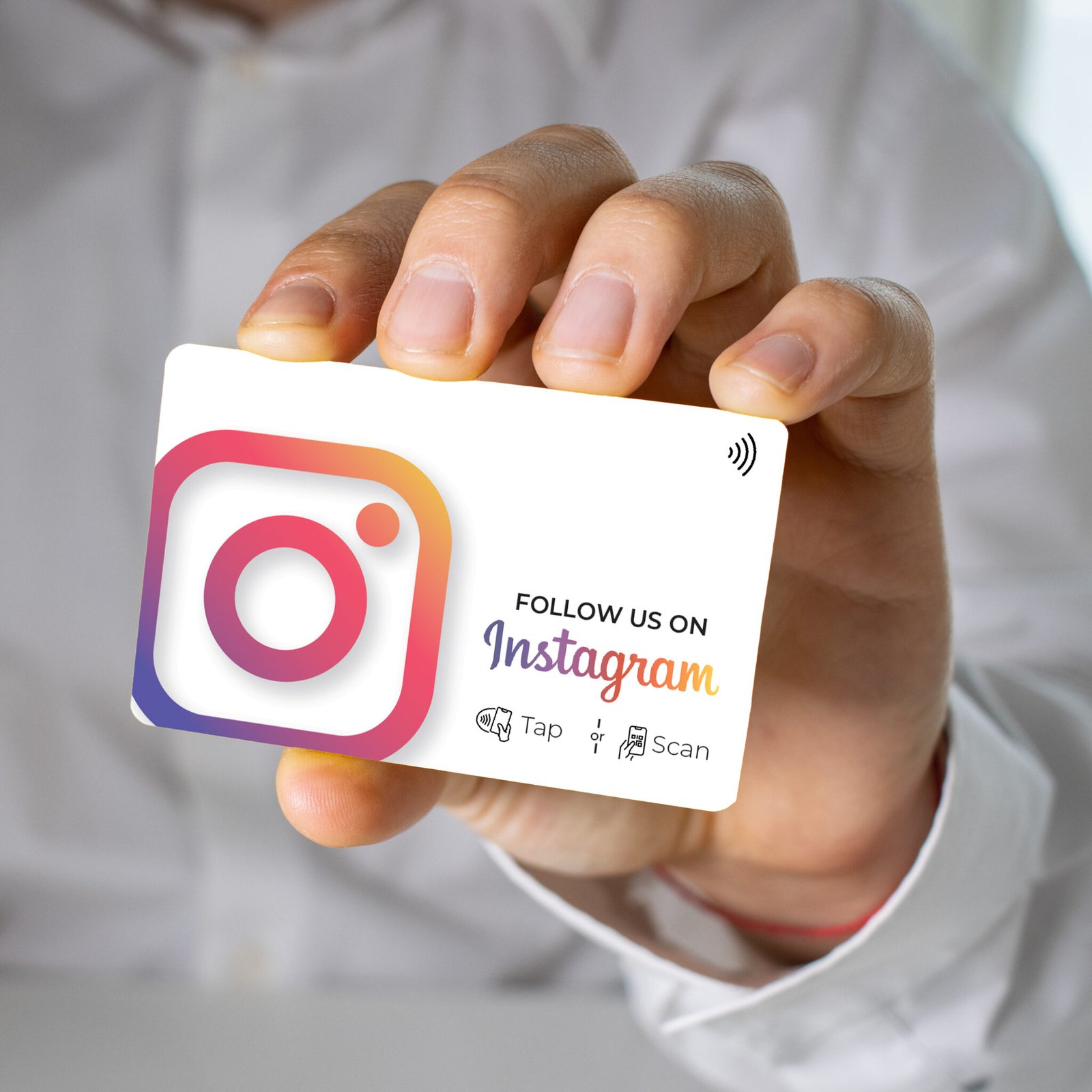 Instagram Follow Card with NFC /QR Code - Virtual Card