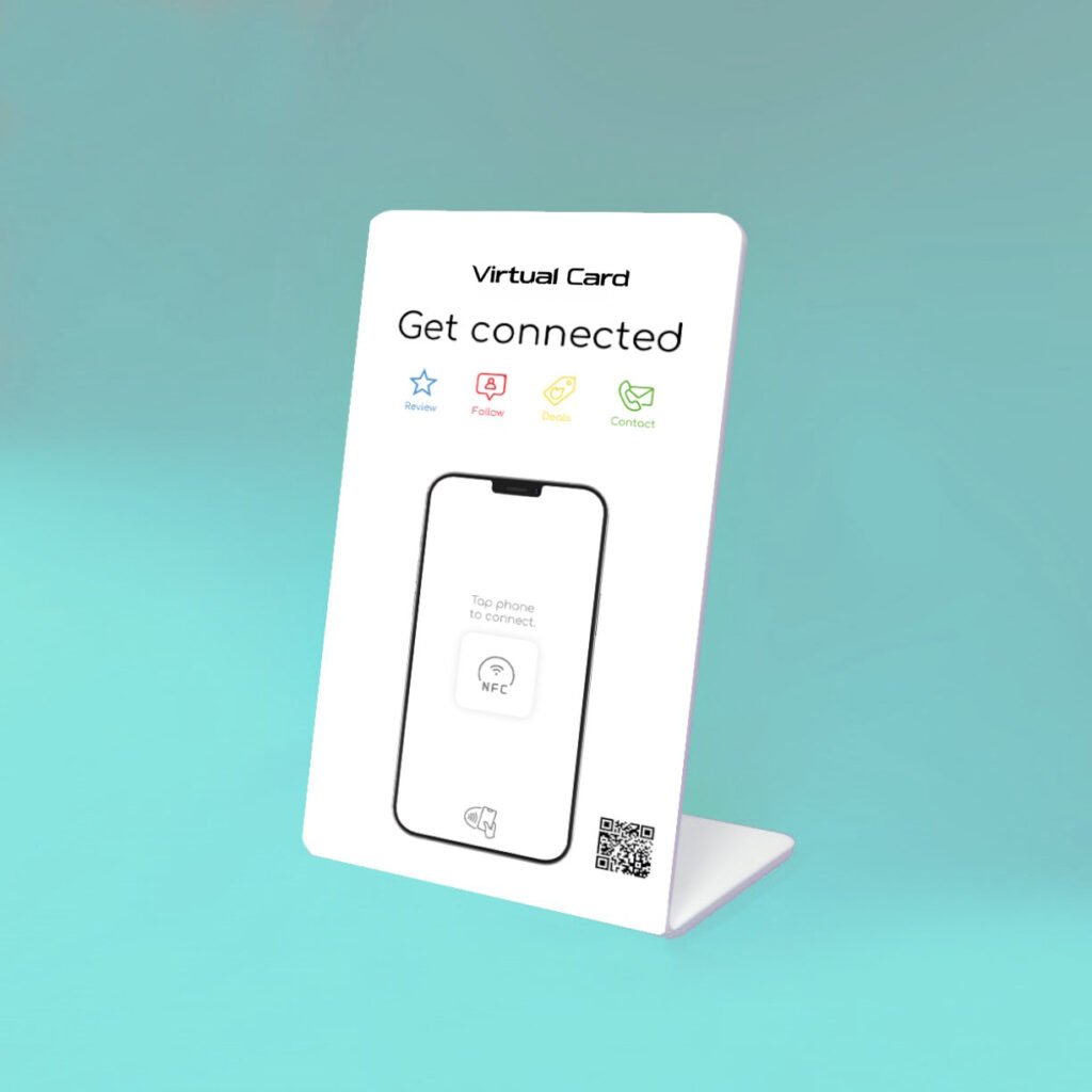Googe Review card with NFC and QR code | Google Review Stand
